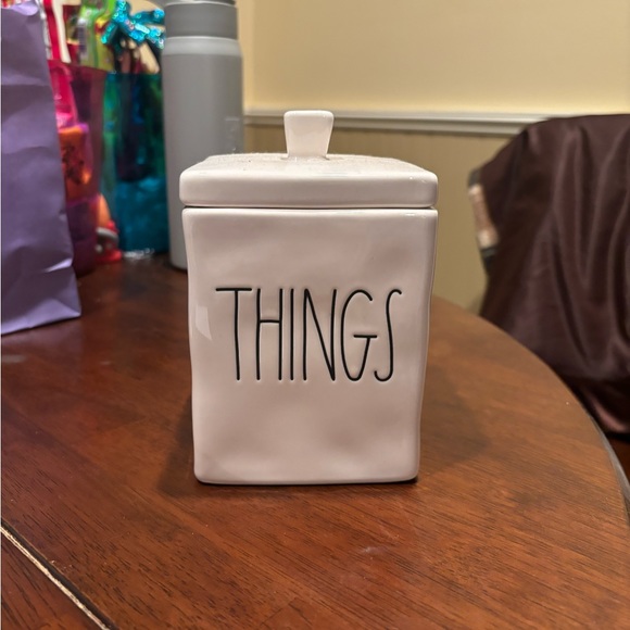 Rae Dunn | Bath | Rae Dunn Things Squared Bathroom Container | Poshmark